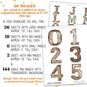 RUSTY ALPHABET 144 Png | Metal Rustic Industrial Jpg Png 4 Sizes | Junk ...