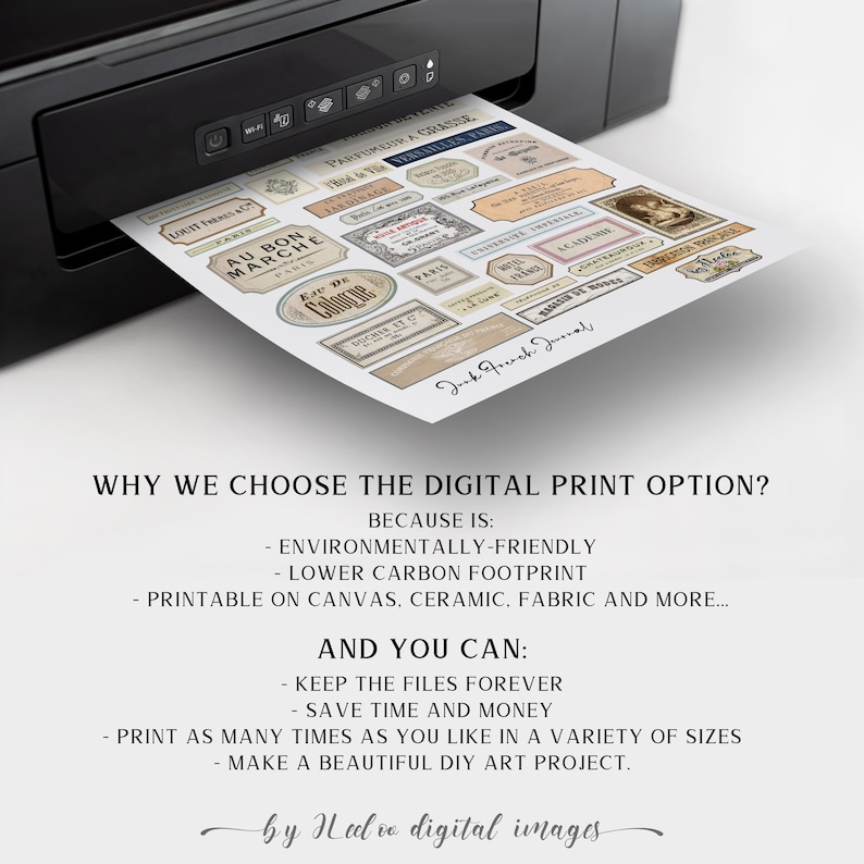 JOURNAL JUNK Labels Kit Printable Vintage Ephemera Diary - Etsy