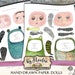 PAPER DOLL Articulated Hand-drawn Digital Altered Art for Journal Page ...