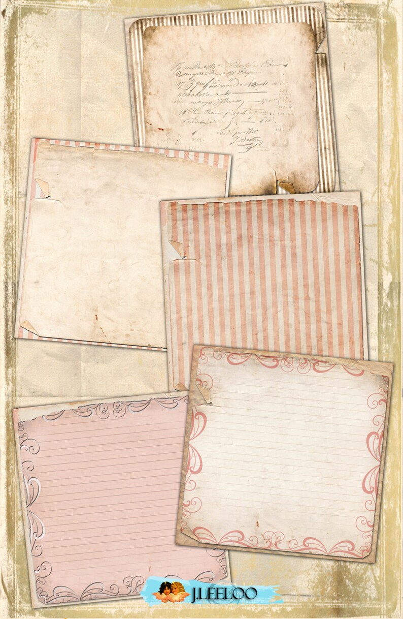 CHIC PINK PAPERS Large 12x12 Inch Distressed Backgrounds - Etsy