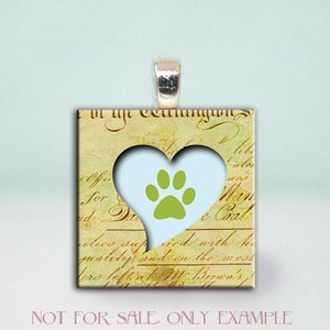 Digital Collage Sheet I LOVE MY DOG 1x1 Square Puppy Love Doggie for ...