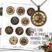 STEAMPUNK CLOCK 2 Inch Printable | Vintage Supplies Round Pendant ...