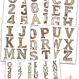 RUSTY ALPHABET 144 Png | Metal Rustic Industrial Jpg Png 4 Sizes | Junk ...