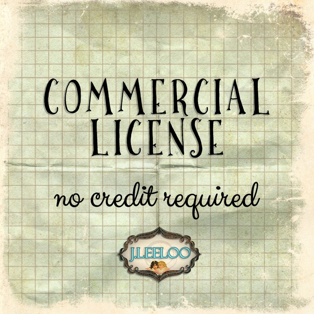 Limited Commercial License NO Credit Required / Single Product - Etsy