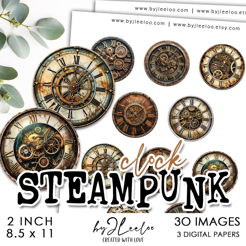 Steampunk Wall Clock - Etsy