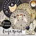 OUIJA BOARD 8 Inch Circle Printable Halloween Party Mystic Esoteric ...