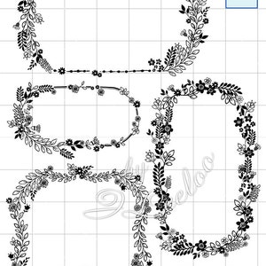 DOODLE FRAMES Digital Clip Art Printable Adorable Whimsical Commercial ...