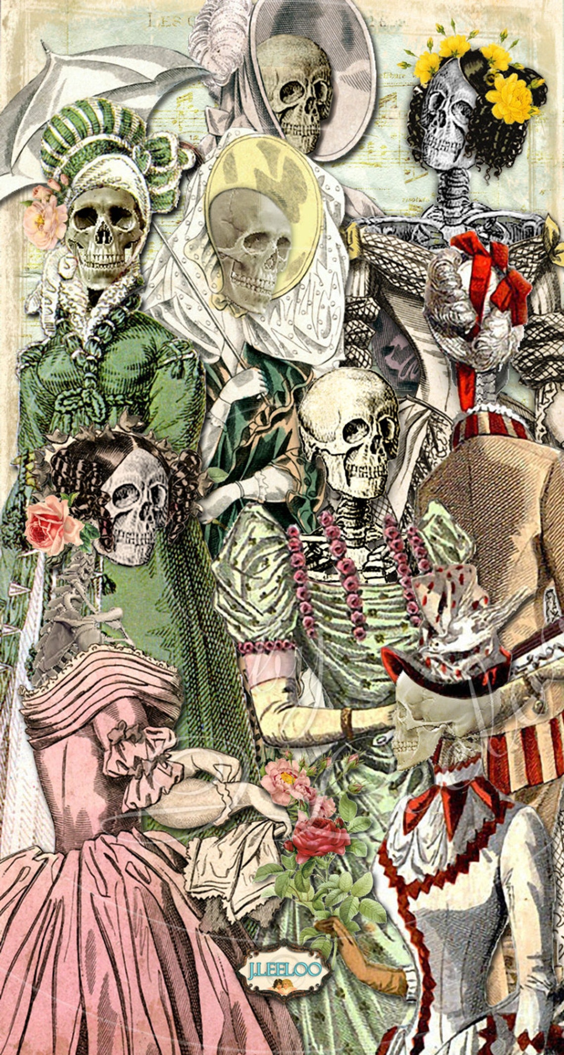 GOTHIC & REGENCY Png Jpg files Digital collage sheet paper | Etsy