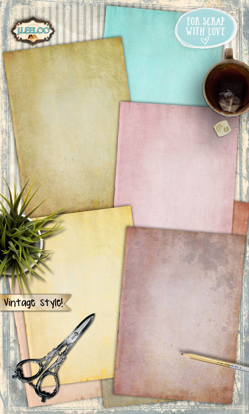 PASTEL BACKGROUNDS Large Digital Paper Texture Vintage for - Etsy
