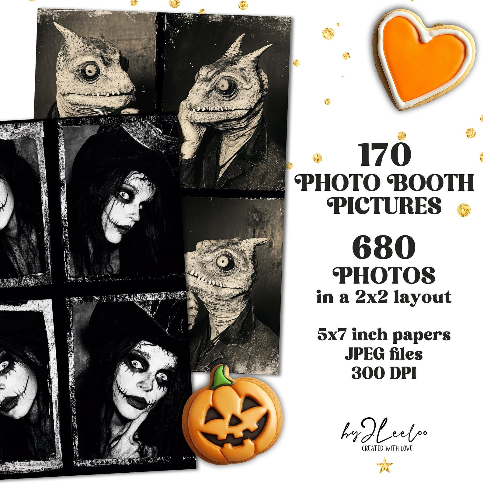 SPOOKY PHOTO BOOTH Collection 680 Photos | Scary Creepy Scrapbook Junk ...