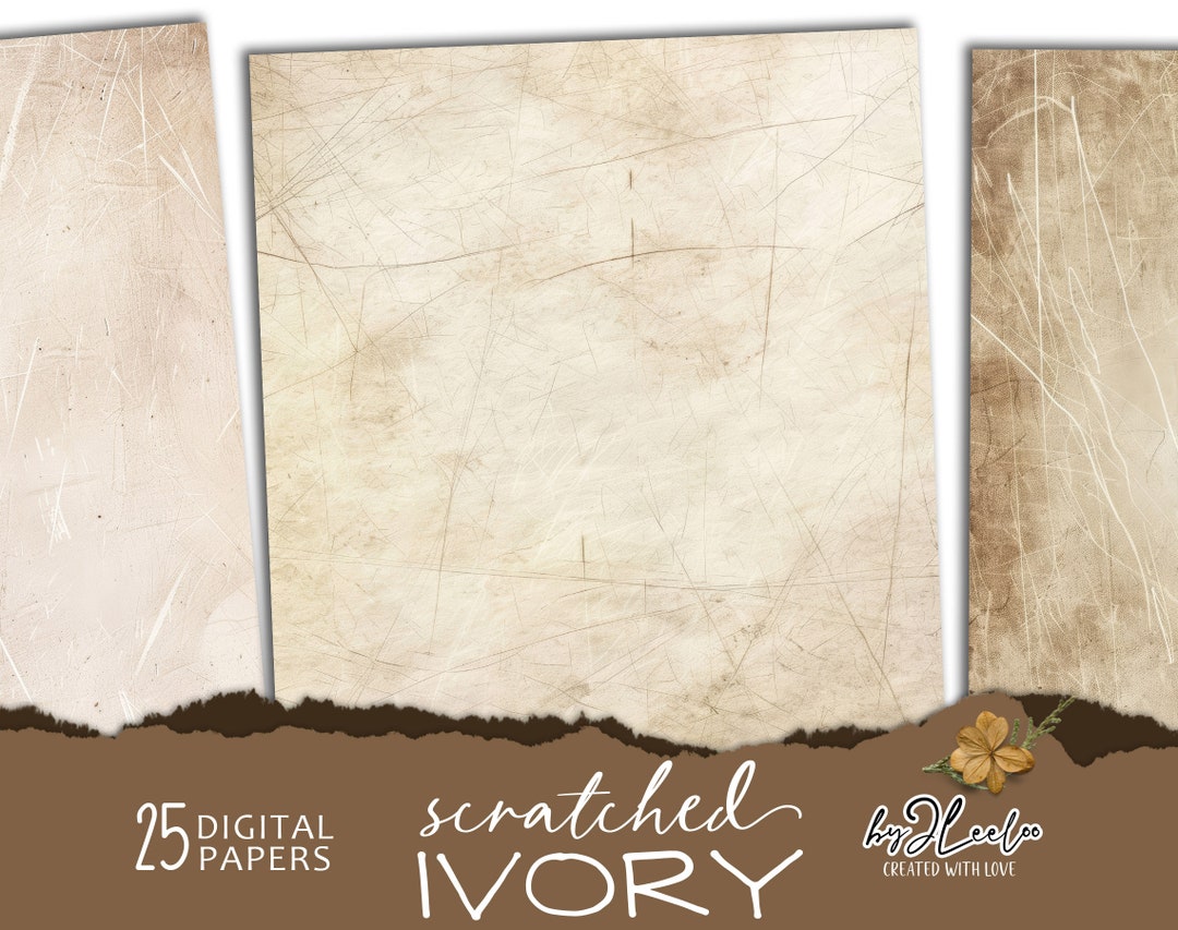 SCRATCHED IVORY Vintage Papers | Natural Texture Old Backdrops | Art ...