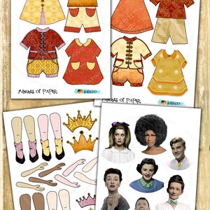 PAPER DOLL Digital Altered Art Digital Collage Sheet for Journal Page ...