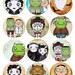 STRANGER FAMILY 2.5 Inch Circle Gothic Halloween for Pendants Magnets ...