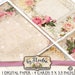 VINTAGE ROSES Shabby Chic Editable Digital Note Pad Ledger Journal ...