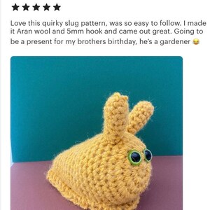 Garden Slug Low Sew Crochet Pattern PDF Tutorial Crochet Toy Patterns ...