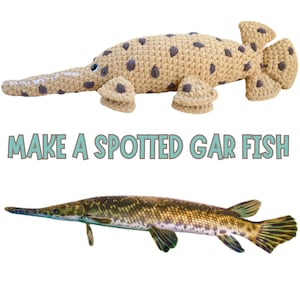 Spotted Gar Fish Crochet Plushie Pattern PDF Download, Easy DIY ...
