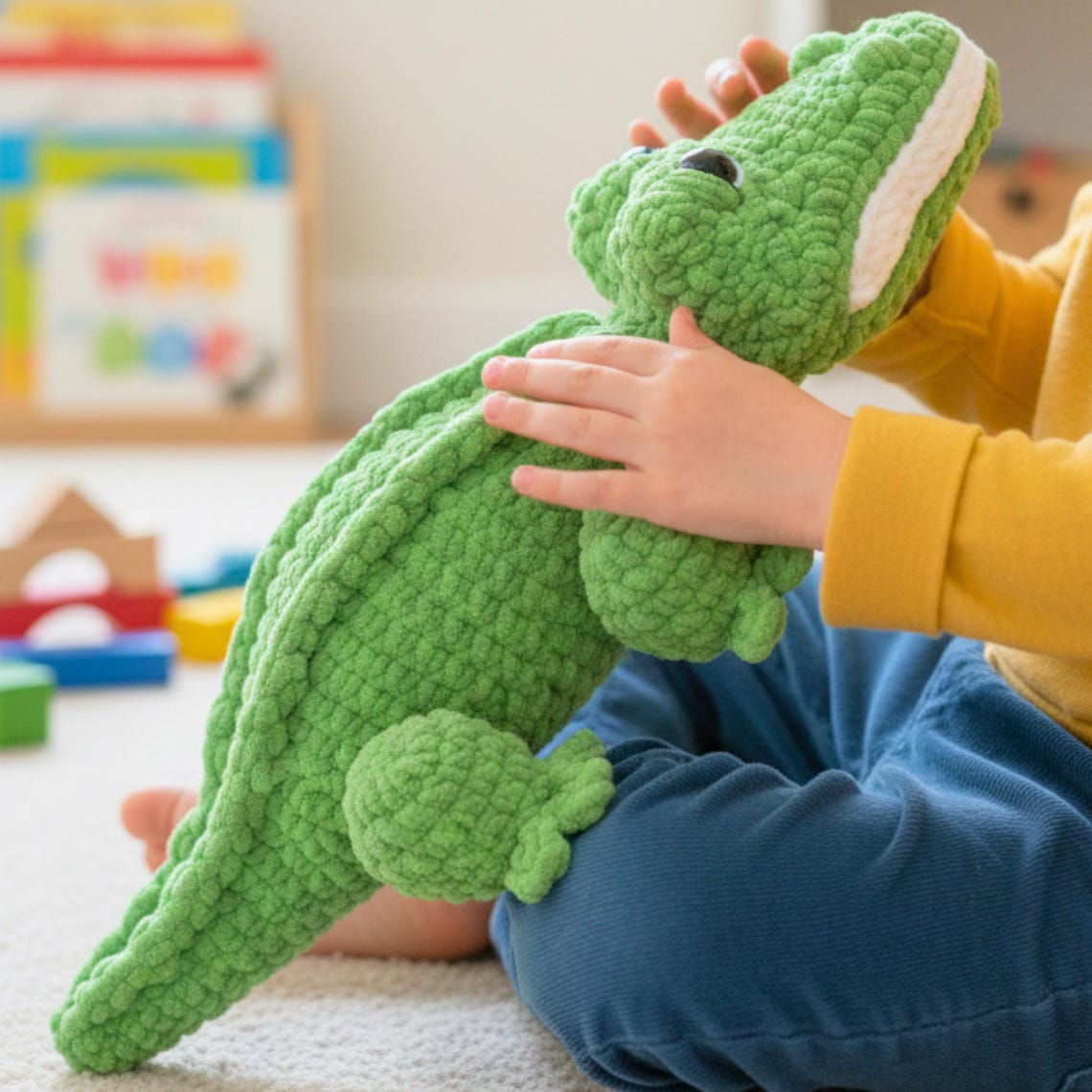 Cute Alligator Crochet Pattern | Amigurumi Gator Plush PDF | Easy ...