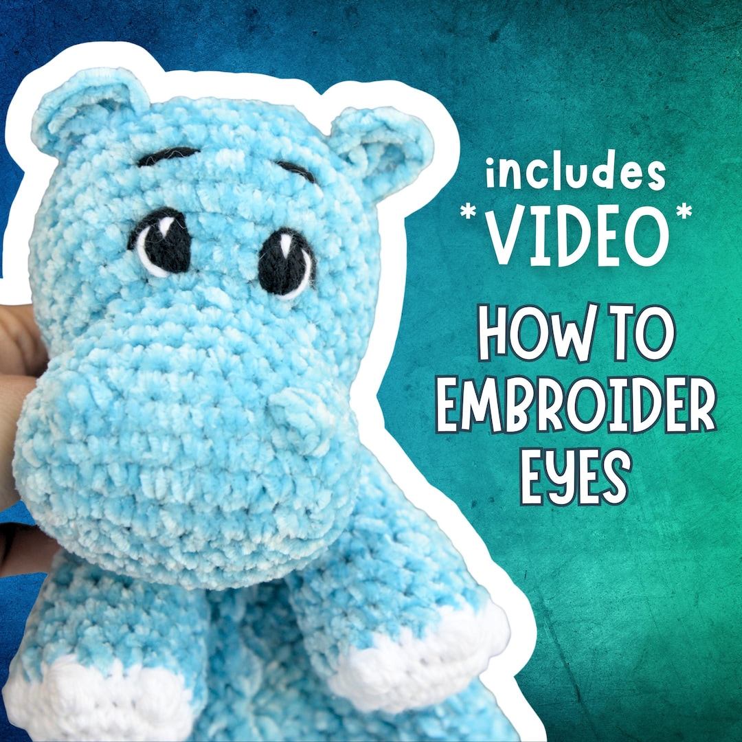 Crochet Eyes Pattern for Amigurumi, Eye Embroidery PDF Download ...