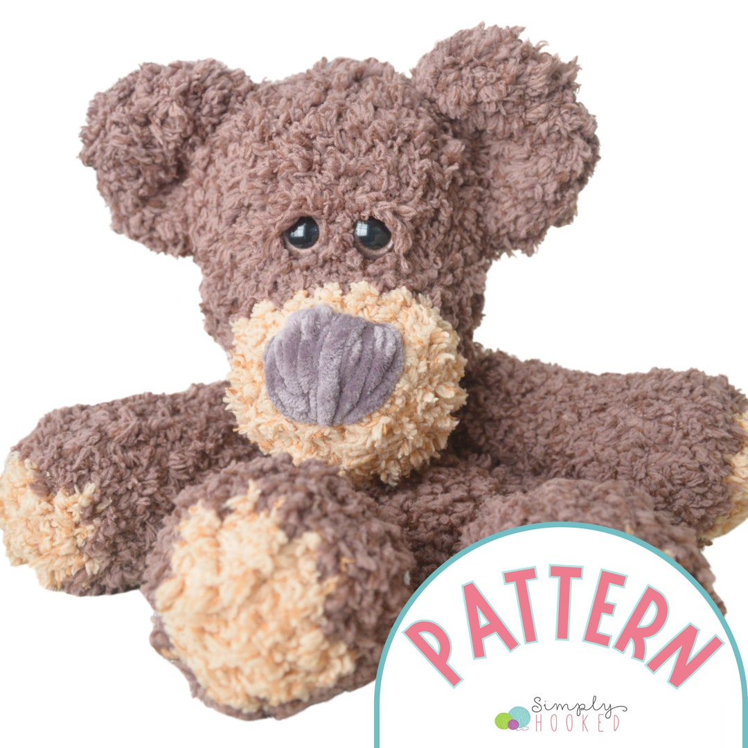 Classic Crochet Teddy Bear Snuggler Pattern PDF Tutorial Crochet Lovey ...