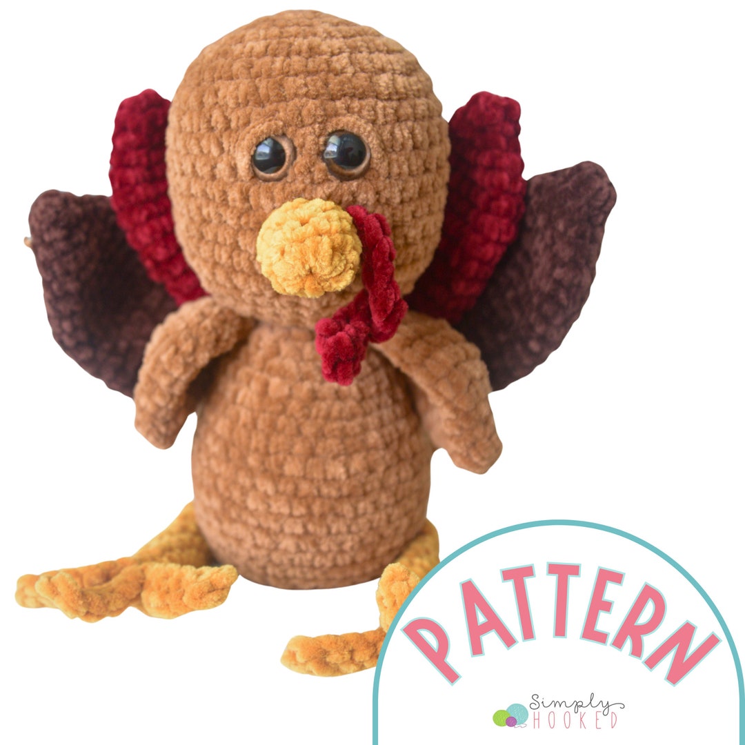 Turkey Crochet Pattern PDF Tutorial Crochet Toy Patterns Easy Crochet ...