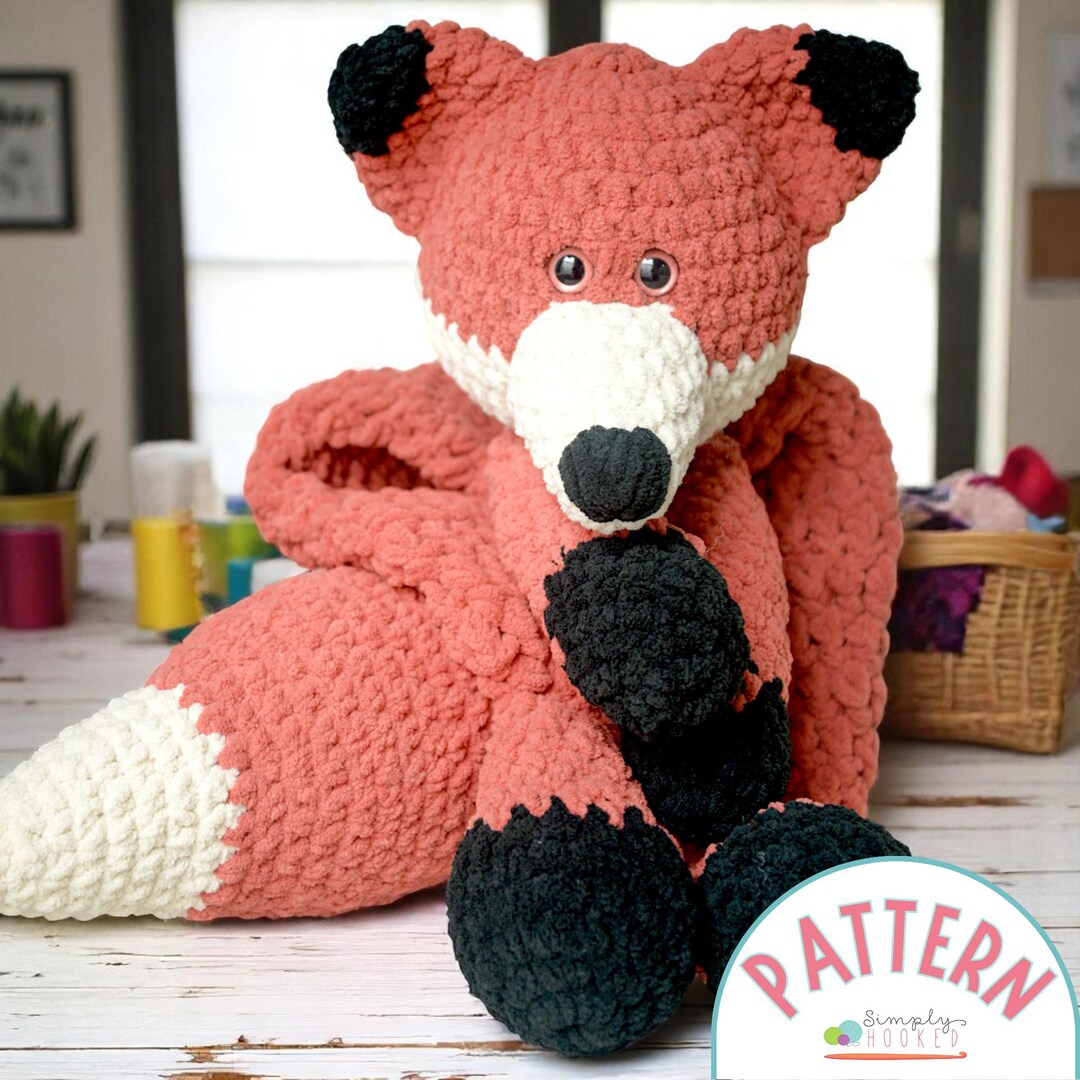 Fox Crochet Pattern PDF – Easy Plush Toy for Beginners – Soft Snuggler ...