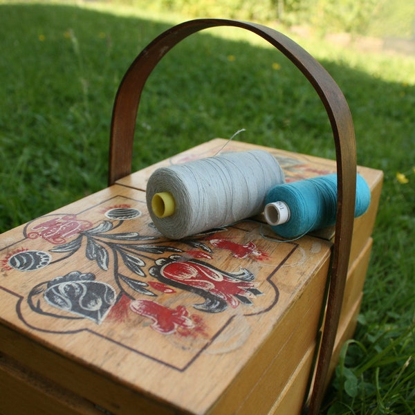 Wooden Sewing Box - Etsy