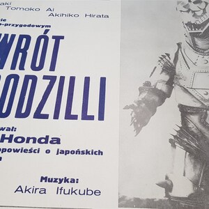 Terror of Mechagodzilla ORIGINAL 1980 Vintage Polish Movie Poster ...