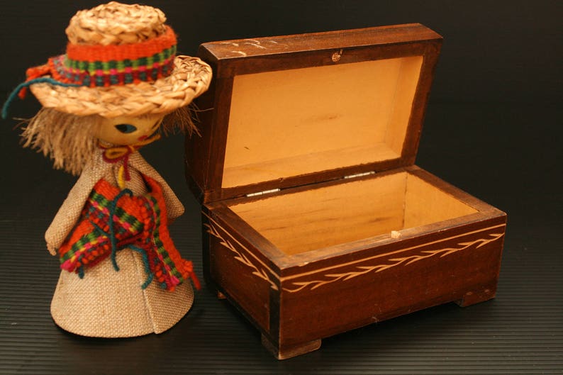 Wooden Box Jewelry Box Treasury Box Hand Carved Box | Etsy