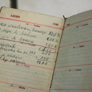 1930s Diary, POCKET CALENDAR, Leather Notebook, Vintage Notebook ...