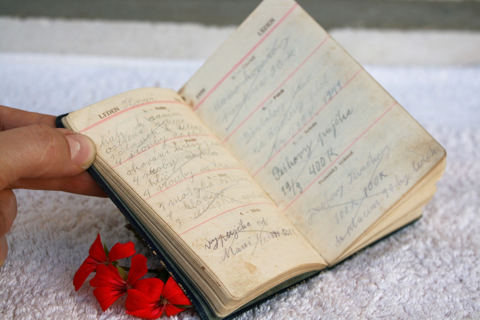 1930s Diary, POCKET CALENDAR, Leather Notebook, Vintage Notebook ...