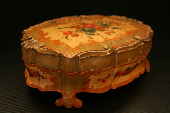 ANTIQUE BOX, 1800s, Wooden Carved Box, Wooden Box, W… - Gem