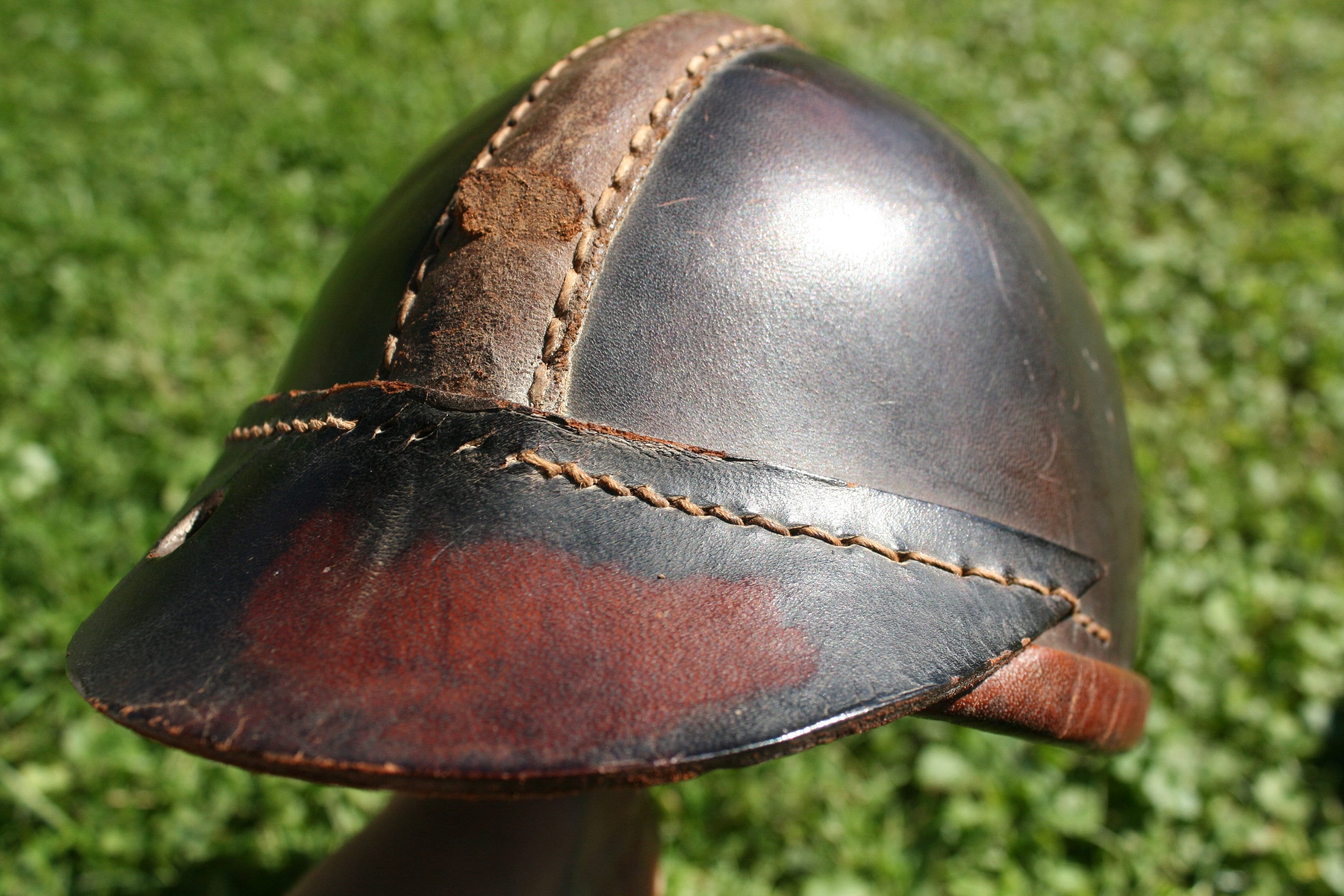 Vintage Miner's Helmet 1900s Miner's Helmet Leather - Etsy