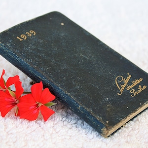 1930s Diary, POCKET CALENDAR, Leather Notebook, Vintage Notebook ...