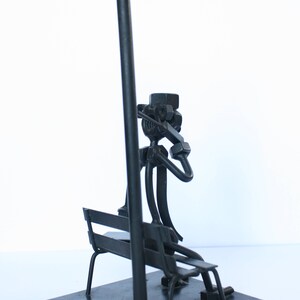 Art Candlestick, Metal Spark Plug Art, Retirement, Spark Plug Sculpture ...