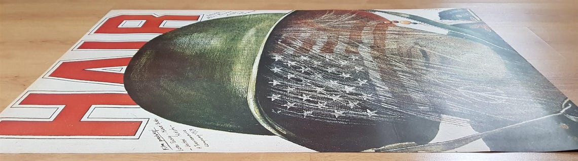 Hair ORIGINAL Polish Poster 1980 Polish Movie Poster - Milos Forman ...