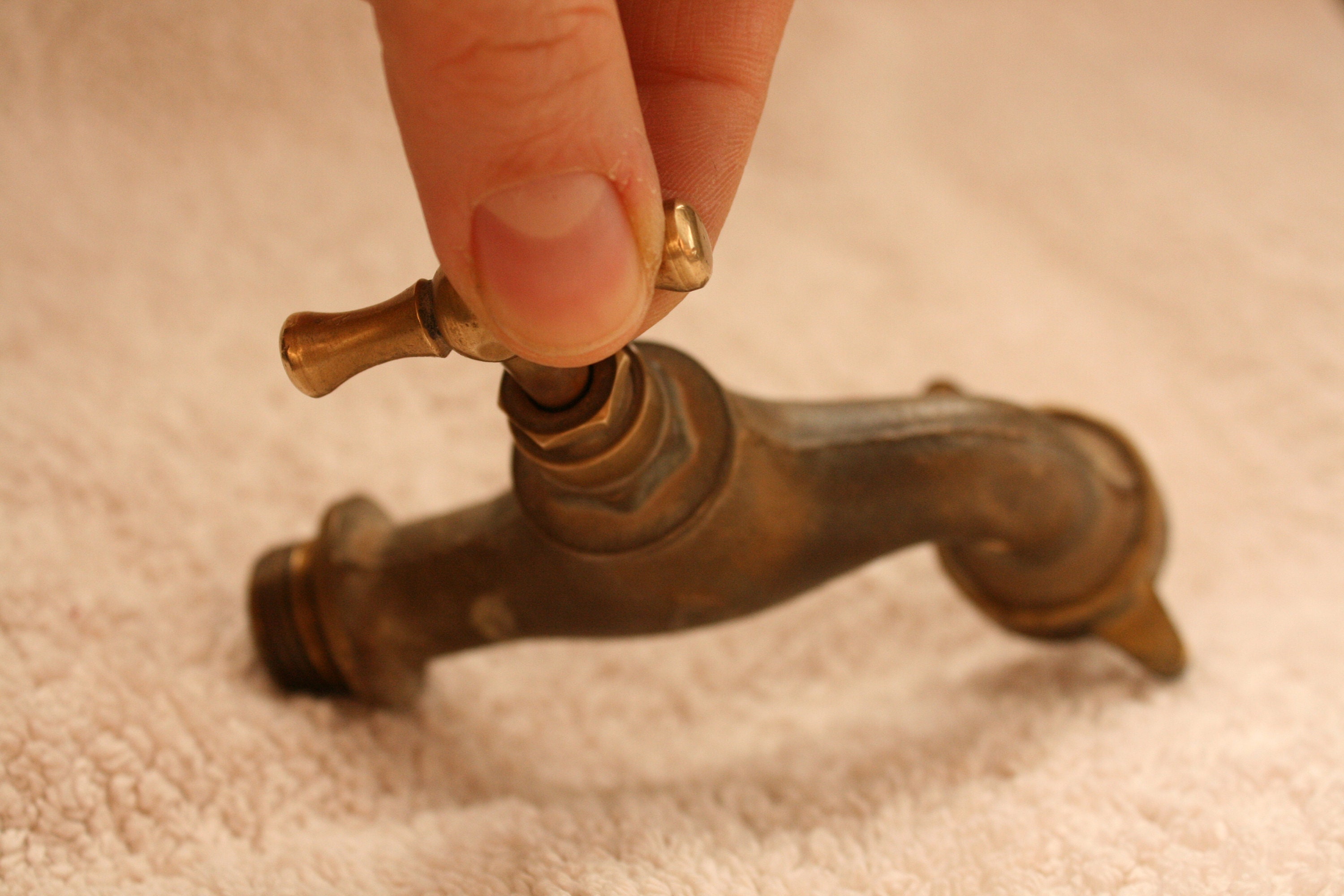 1/2" Vintage Water Faucet, 1960s, Old Brass Spigot, Water Spigot, Water ...