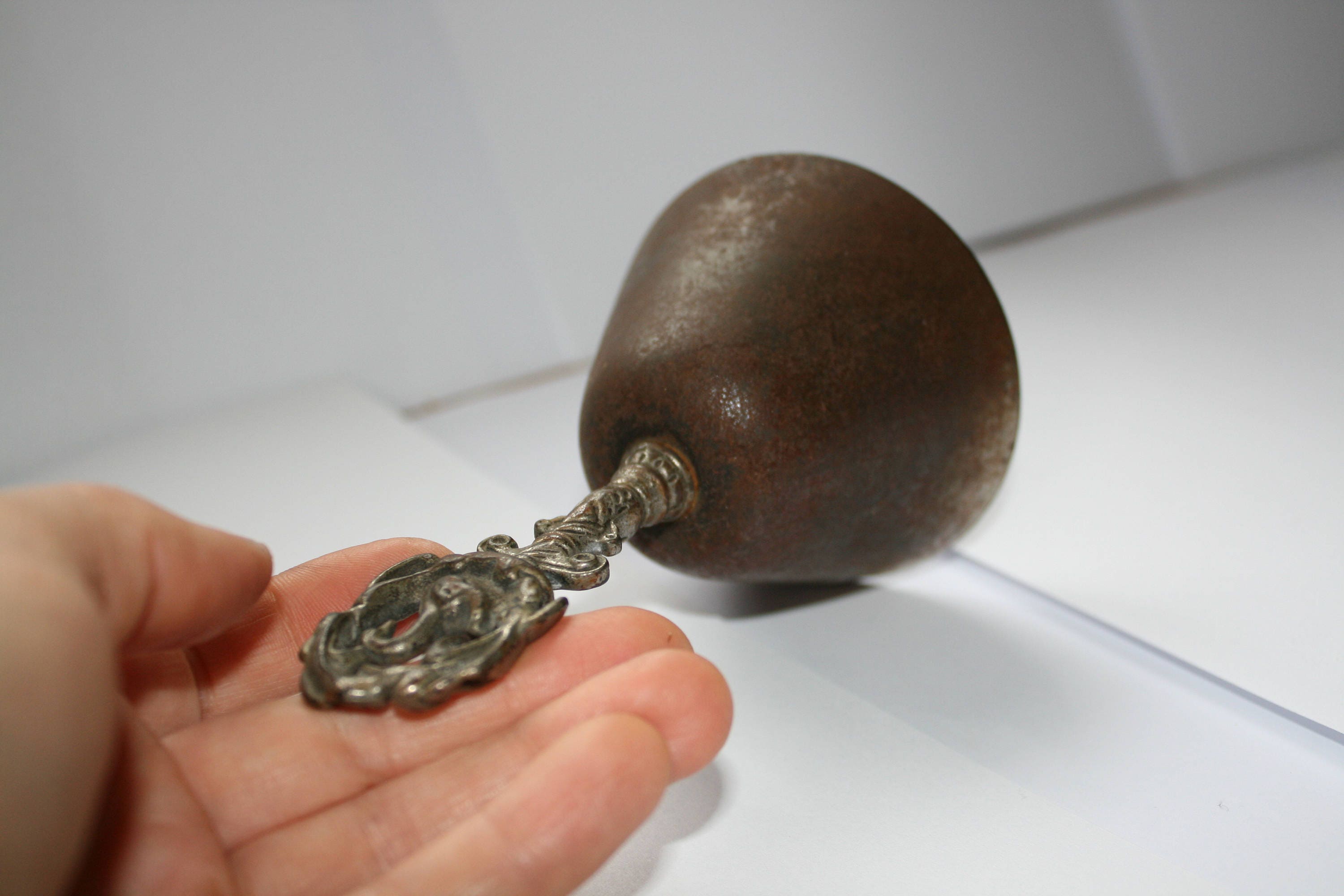 Bell Vintage Dinner Bell Cast Iron Bell Ringing Bell Hand - Etsy