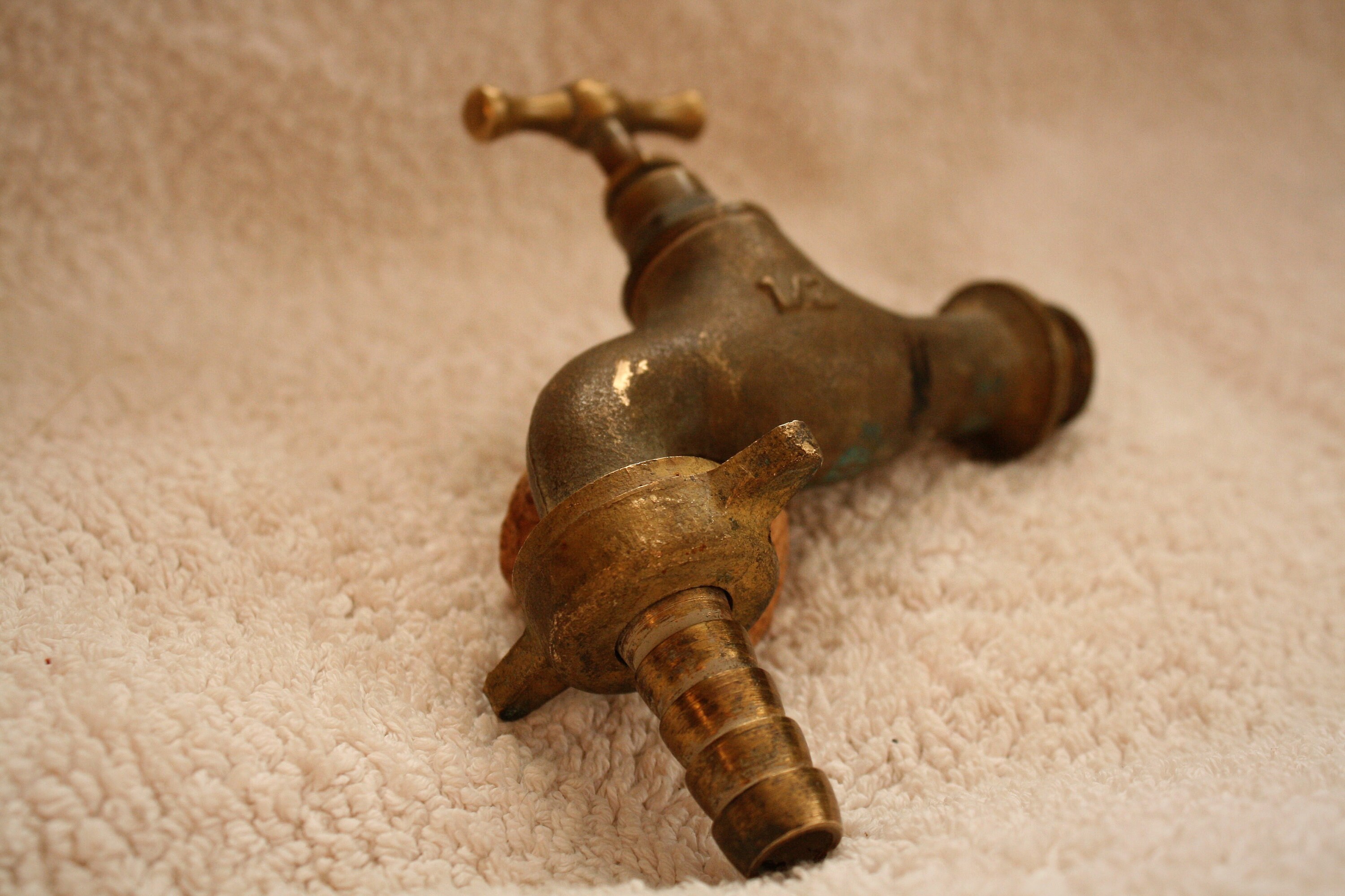 1/2 Vintage Water Faucet 1960s Old Brass Spigot Water | Etsy