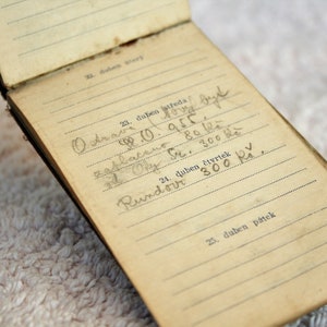 1930s Diary, POCKET CALENDAR, Leather Notebook, Vintage Notebook ...