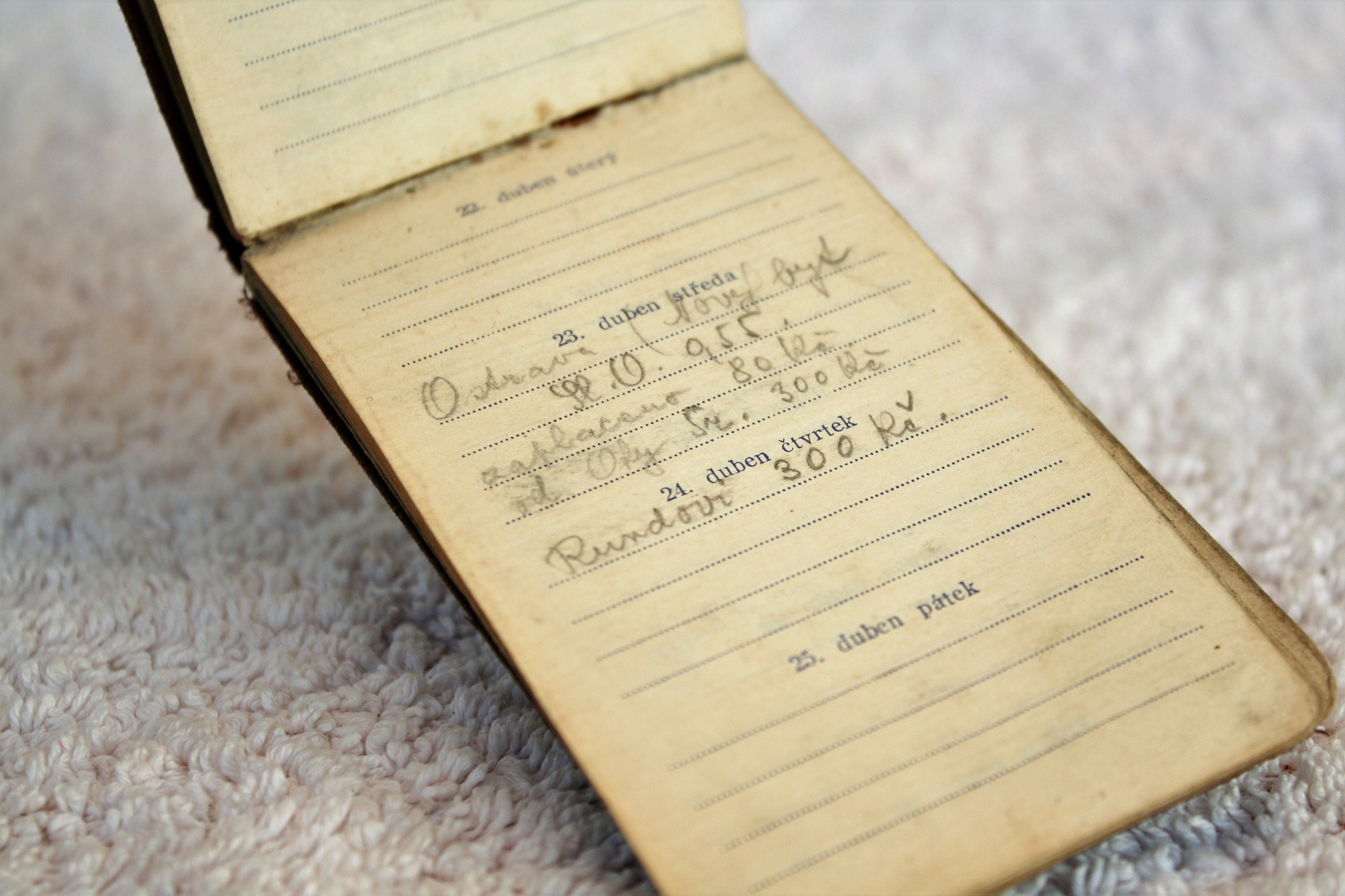 1930s Diary, POCKET CALENDAR, Leather Notebook, Vintage Notebook ...