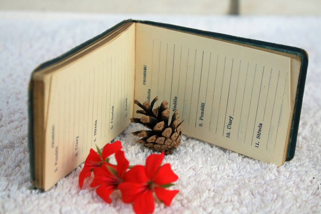 1930s Diary, POCKET CALENDAR, Leather Notebook, Vintage Notebook ...