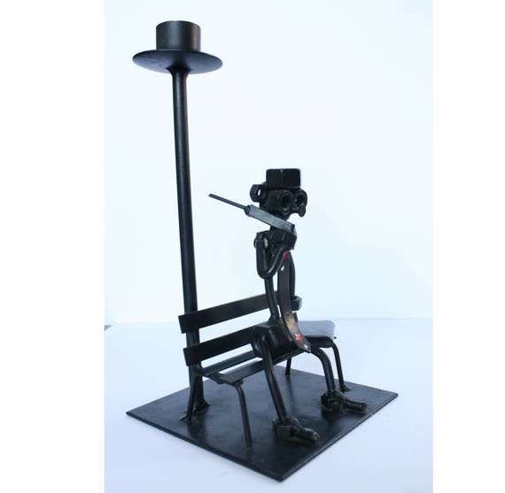 Art Candlestick Metal Spark Plug Art Retirement Spark Plug | Etsy