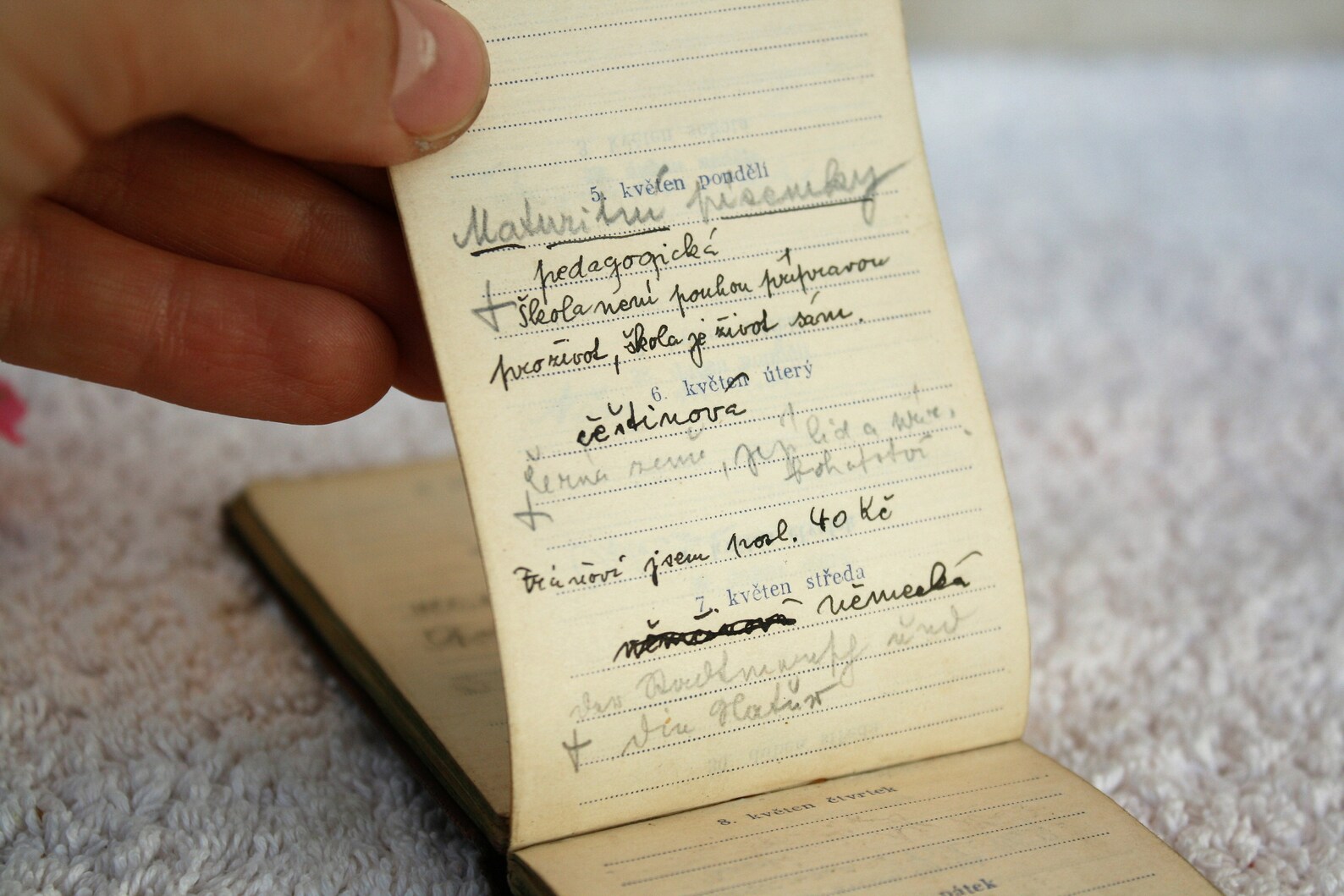 1930s Diary, POCKET CALENDAR, Leather Notebook, Vintage Notebook ...