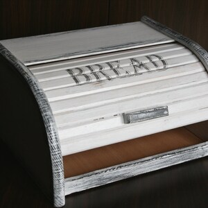 Small BREAD BOX, BREAD Bin, Wooden Bread Box, Shabby Chic Bread Box ...