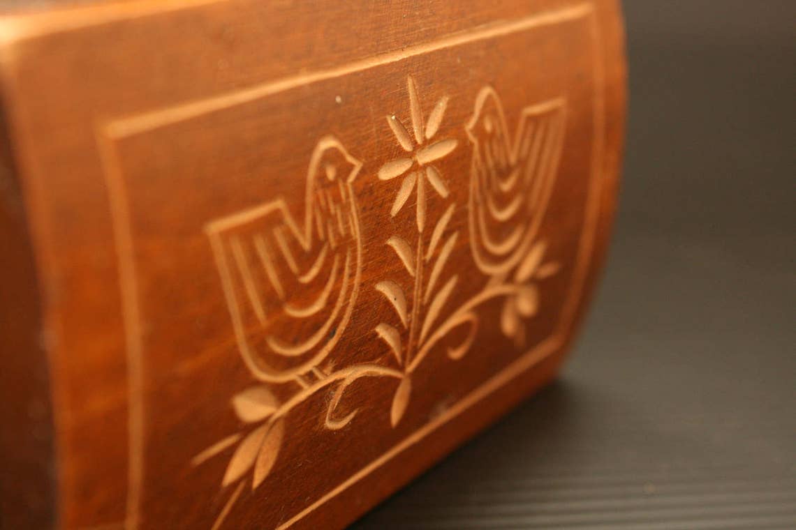 Wooden Box Jewelry Box Treasury Box Hand Carved Box | Etsy