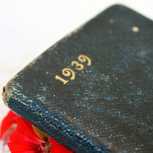 1930s Diary, POCKET CALENDAR, Leather Notebook, Vintage Notebook ...