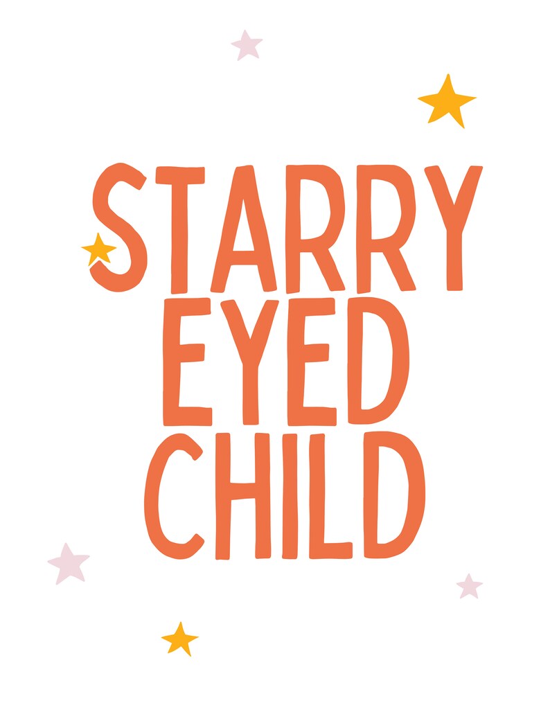Magnificent Boy Print, Starry Eyed Child Print, Whimsical Playroom ...