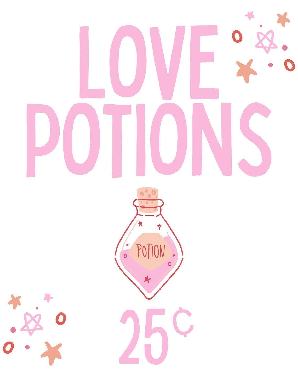 Valentine's Day Print Love Potion Print Girls Room - Etsy