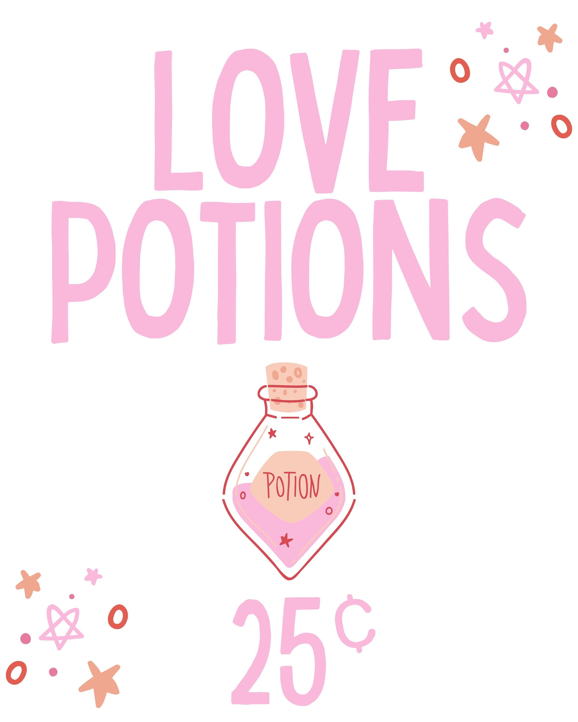 Valentine's Day Print Love Potion Print Girls Room | Etsy