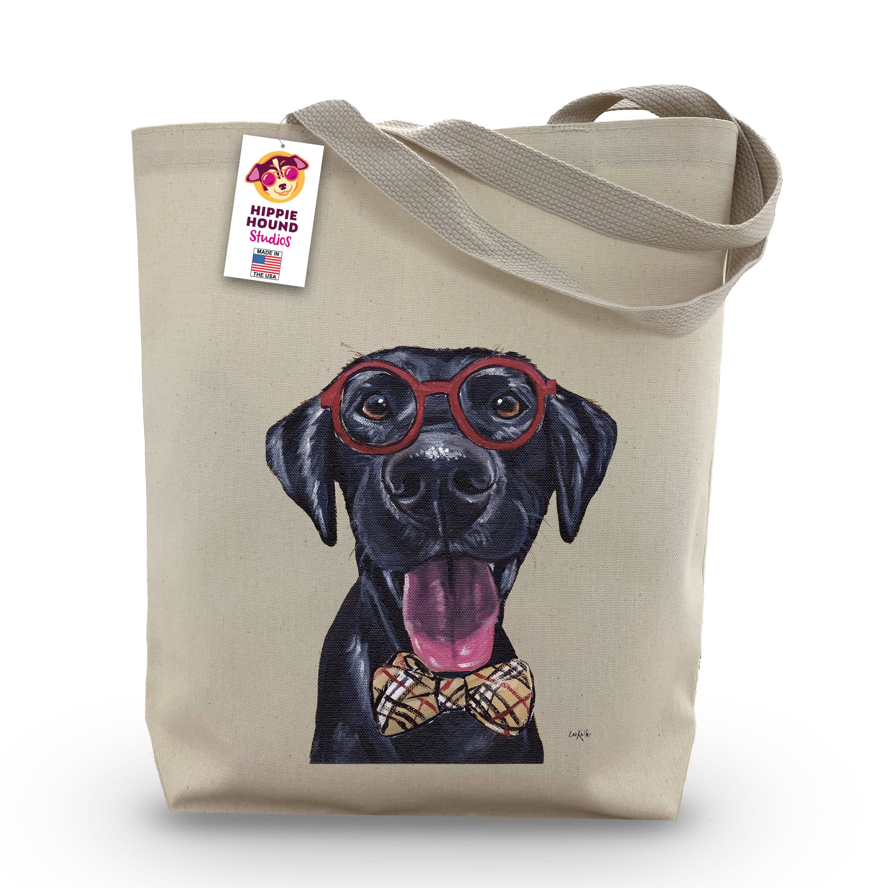 Black Lab Tote Bag - Black Labrador Art Tote - Black Lab Lover Gift ...